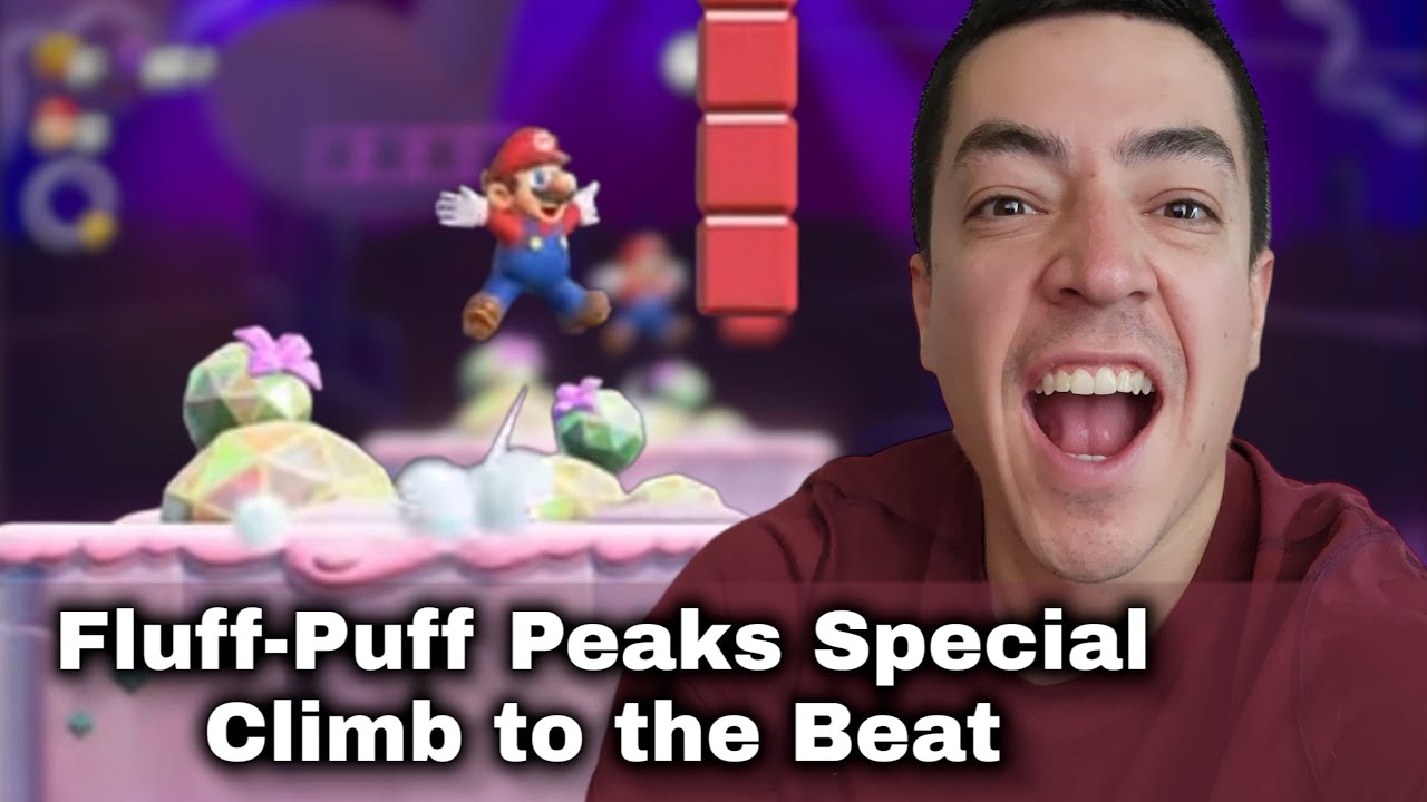 Fluff-Puff Peaks Special Climb to the Beat - Mario Wonder - YouTube
