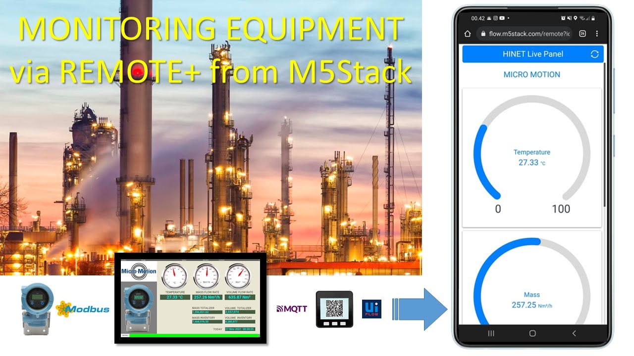 Monitoring Equipment via Remote+ from @M5Stack - YouTube