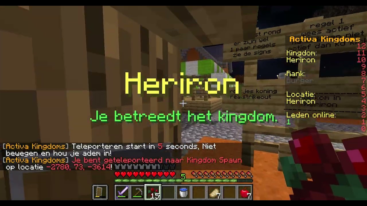 Minecraft kingdoms #1 kleine disgussie met velaris?! (short 3 min ...