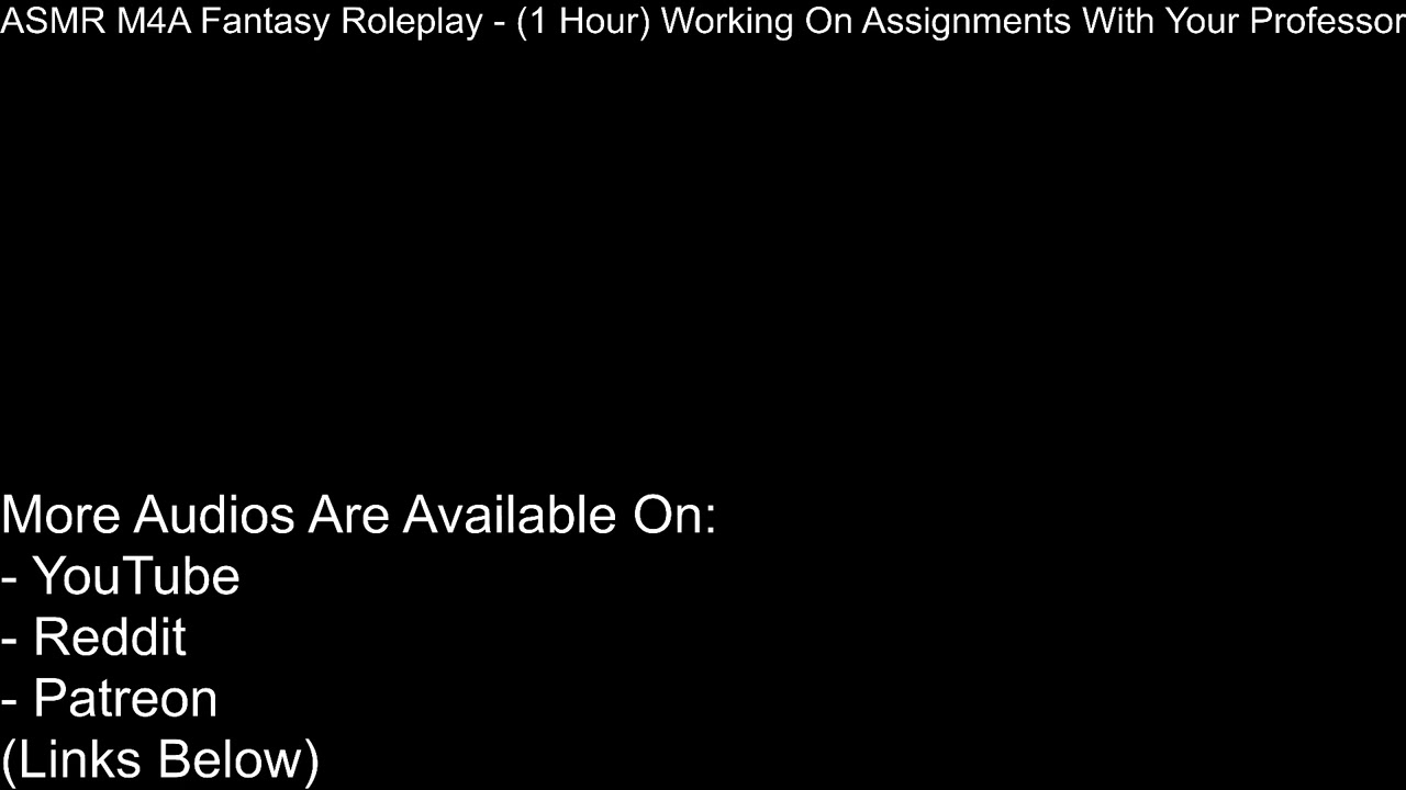 ASMR M4A Fantasy Roleplay - (1 Hour) Working On Assignments With Your ...