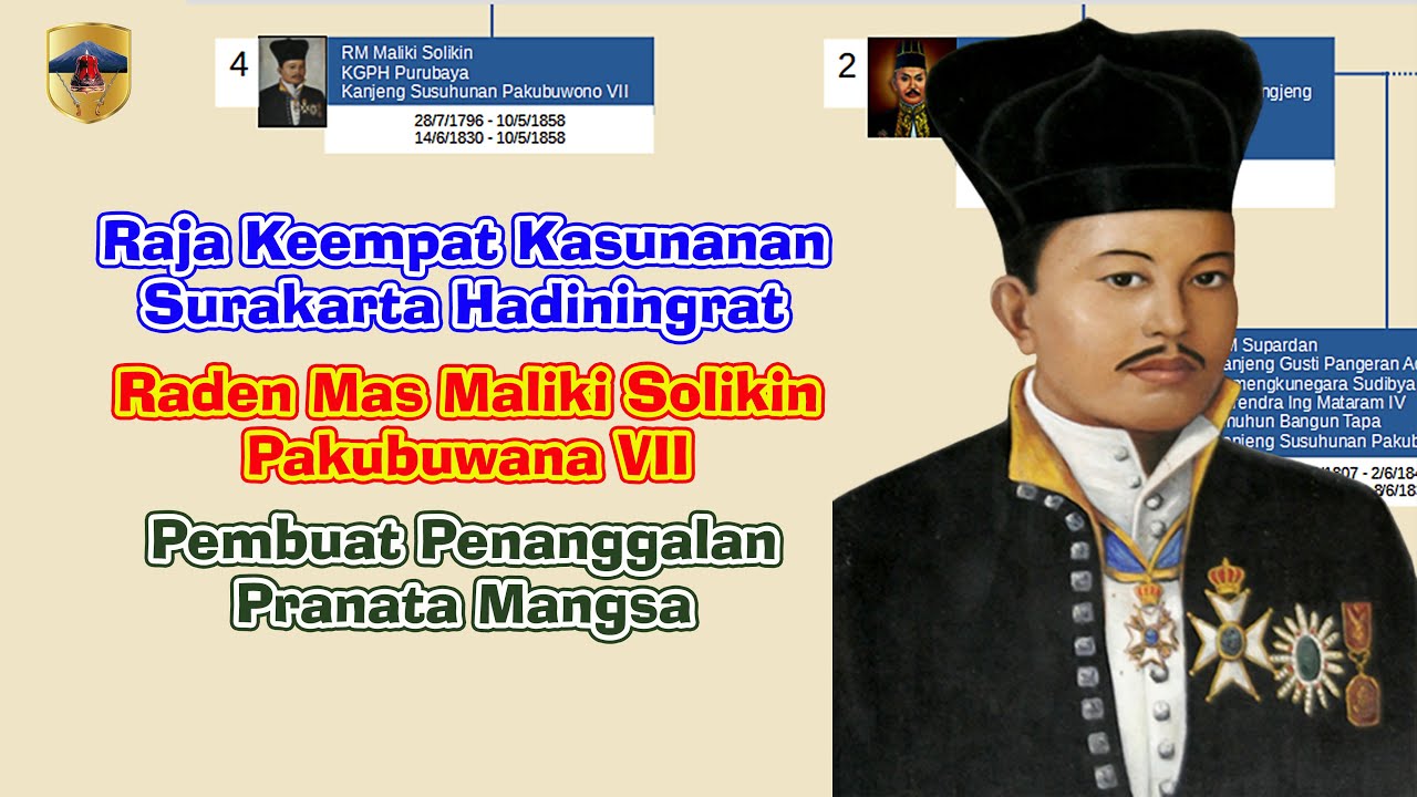 Pakubuwana 7, Raja ke-4 Kerajaan Solo, Pembuat Penanggalan Pranata ...