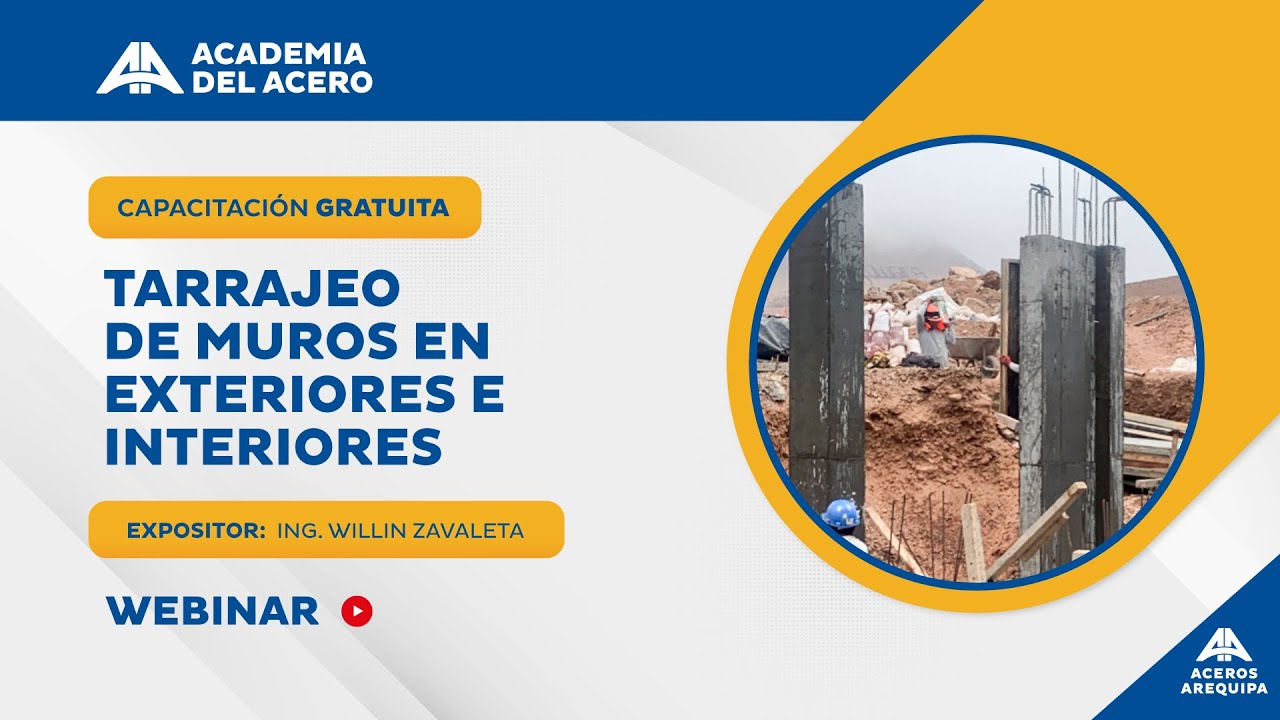 Sesión online GRATUITA | Tarrajeo de muros en exteriores e interiores ...
