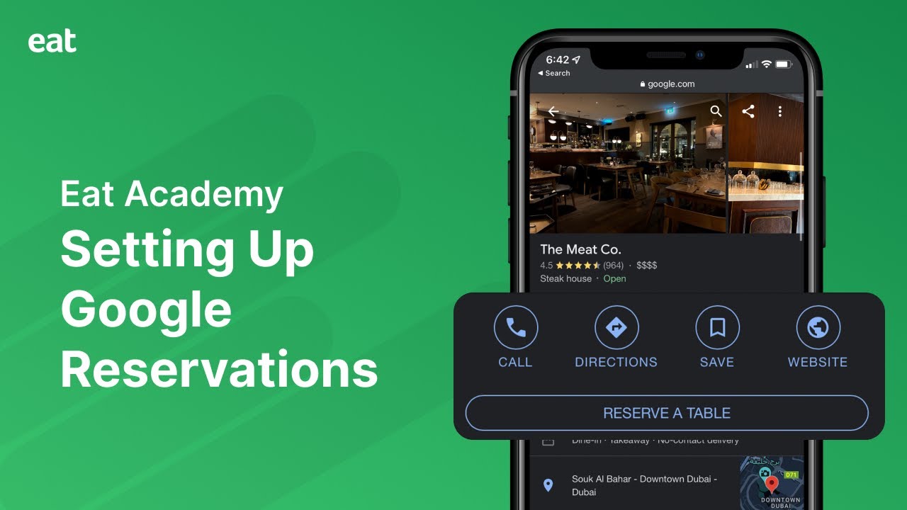 Activating Google Reservations | Eat Academy - YouTube
