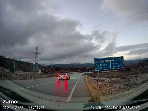 70MAI A500S Pro Plus - Seki - Fethiye Yolu - 28 Aralık 2024