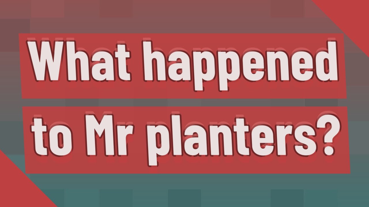 What happened to Mr planters? - YouTube