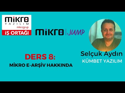 Mikro Yazılım Eğitimleri #Ders 8​: Mikro E-Arşiv Fatura