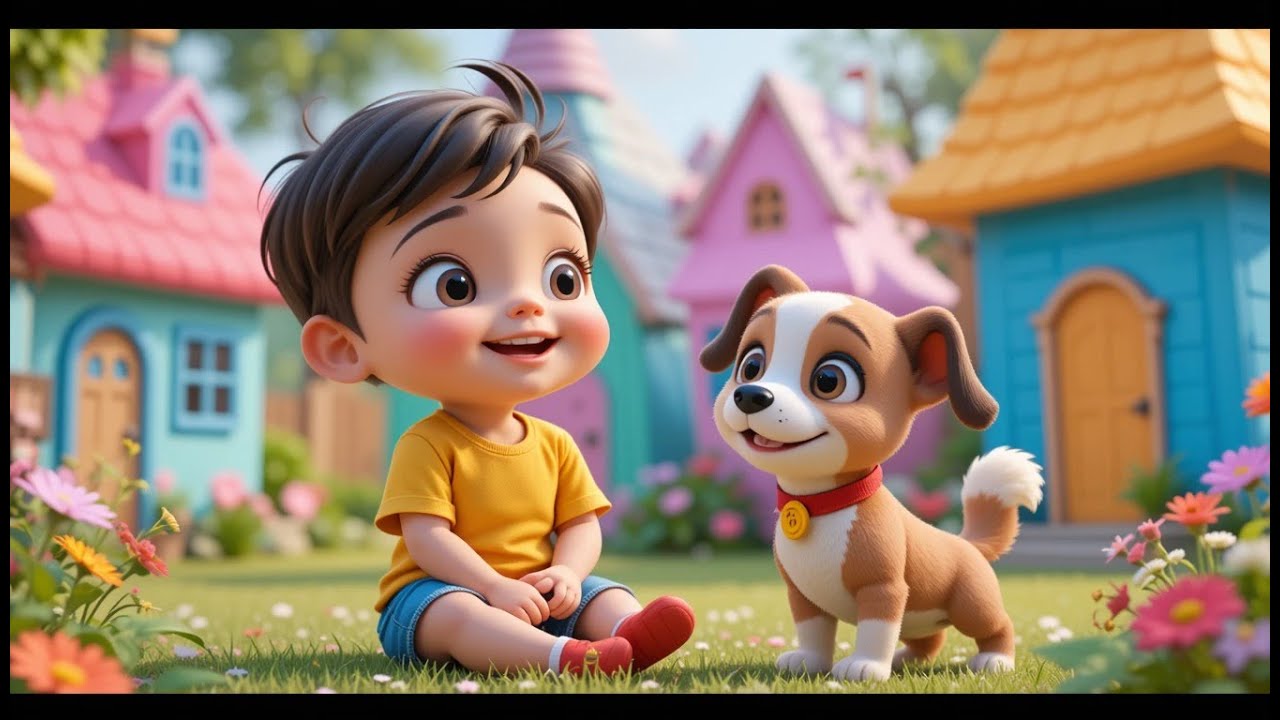 This Little Dog Lives Alone Rhyme Song | Heartwarming Nursery Rhyme for ...