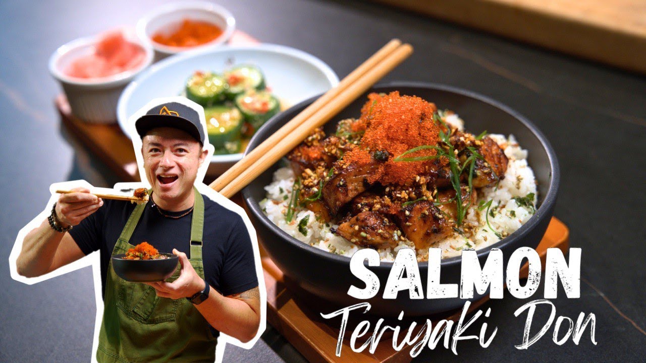 HALAL SALMON TERIYAKI DON | SHERSON LIAN - YouTube