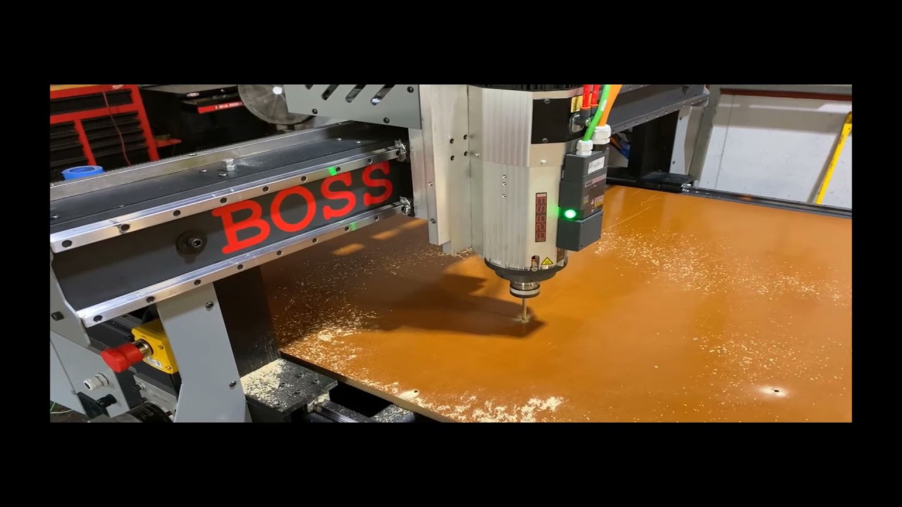 BOSS Machining Phenolic Table - YouTube