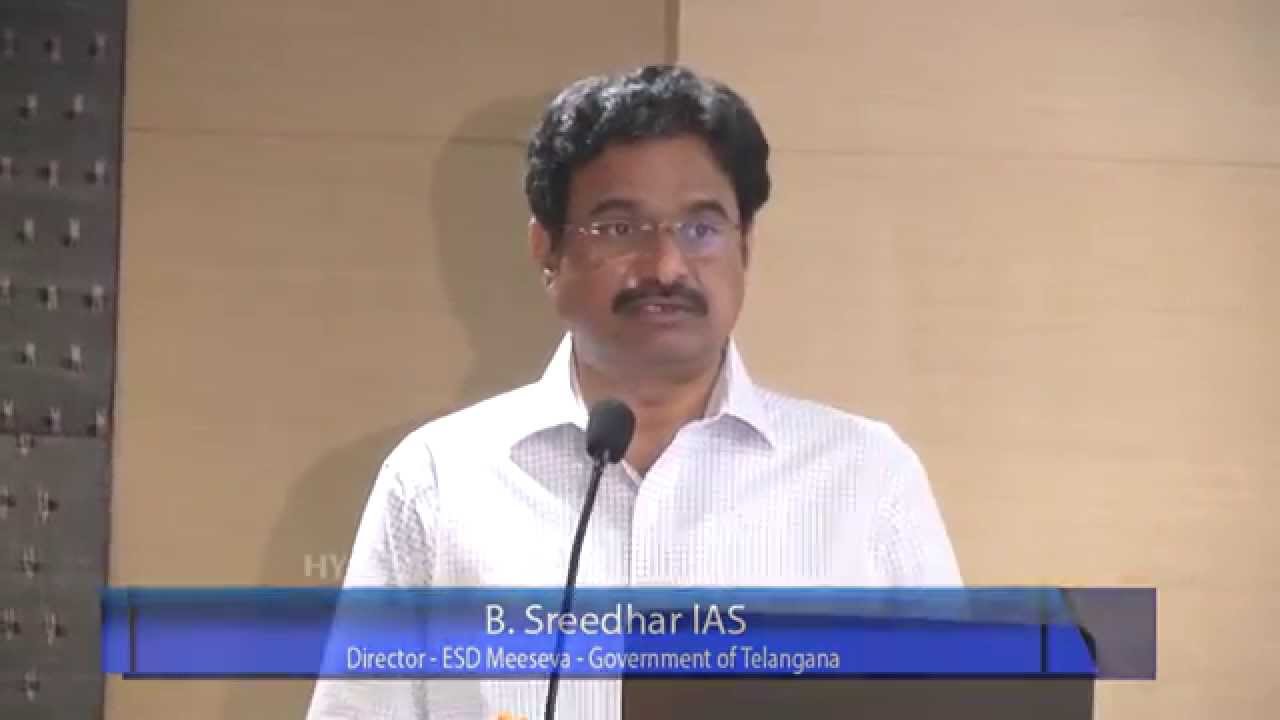Shri.B.Sridhar IAS, Director ESD, at launch of NDLM in Telangana - YouTube