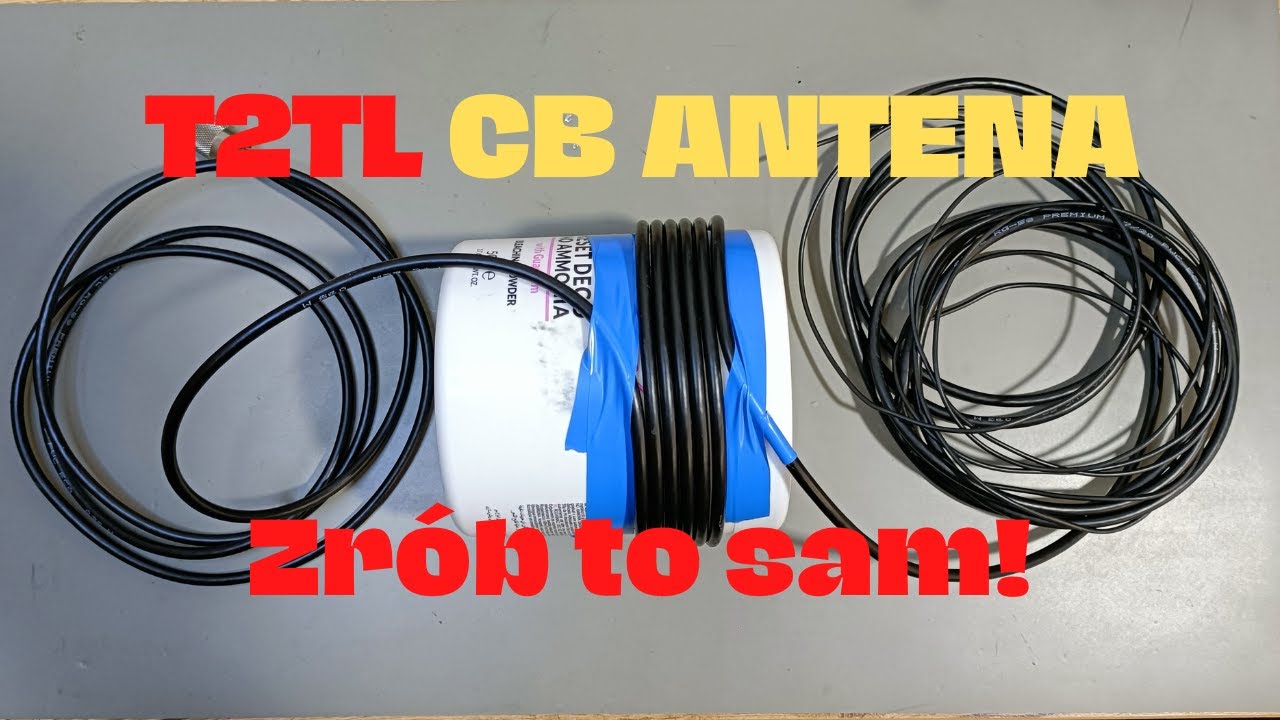 Antena CB T2LT zrób ją sam! Porównanie do 5/8 - YouTube