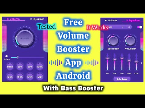 Free volume booster app for Android smartphones (bass booster) 2026