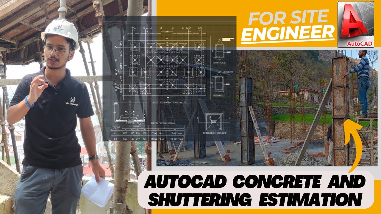AutoCAD Concrete and Shuttering Estimation: Tips, Tricks, Calculation ...