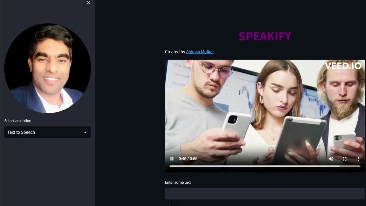 Speakify web app: Design & Deployed by using speech recognition,gtts ...