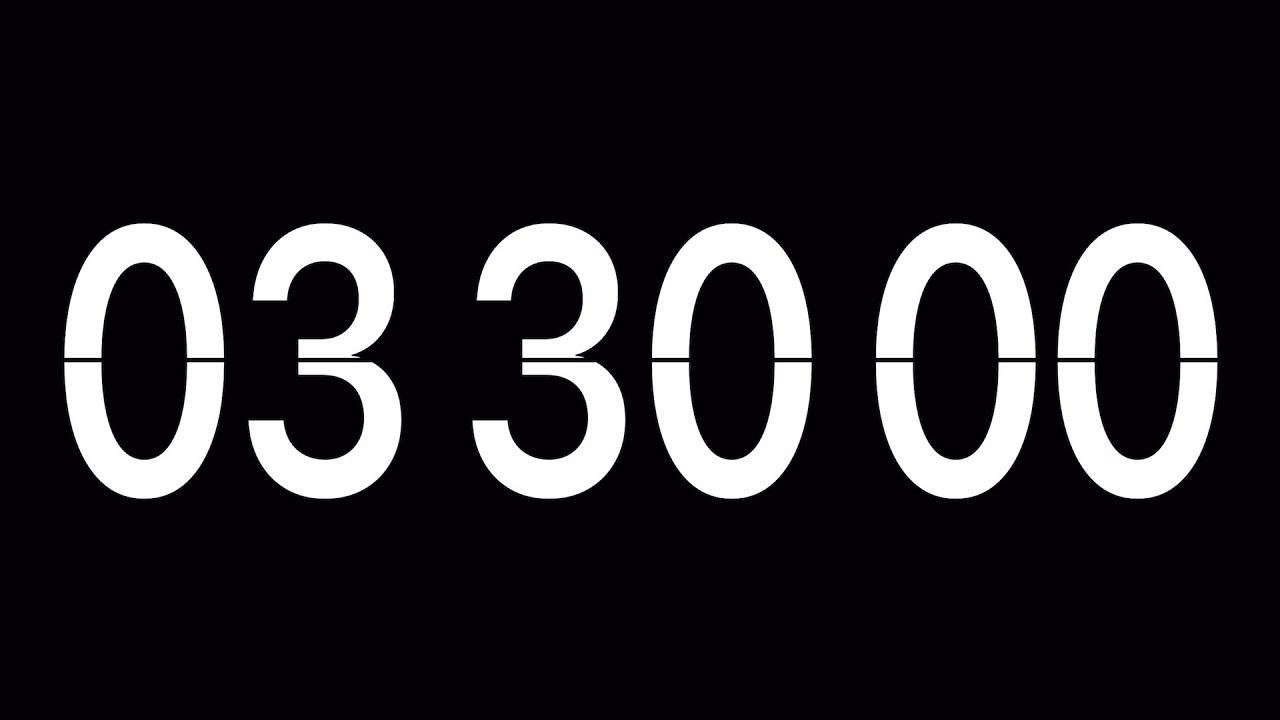 3 hour 30 minutes timing, Timer & alarm flip clock. - YouTube