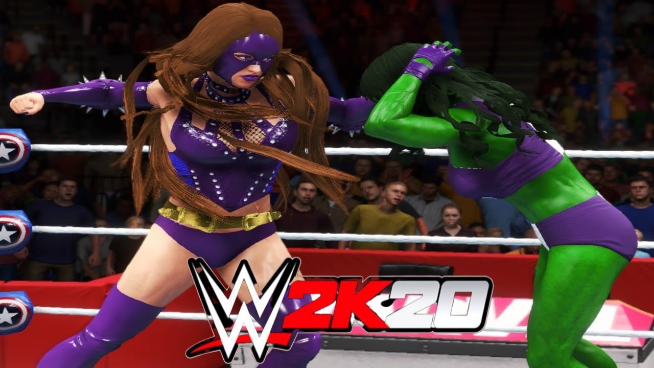 She-Hulk v Titania! - WWE 2K20 Requested 2 Out Of 3 Falls Count ...