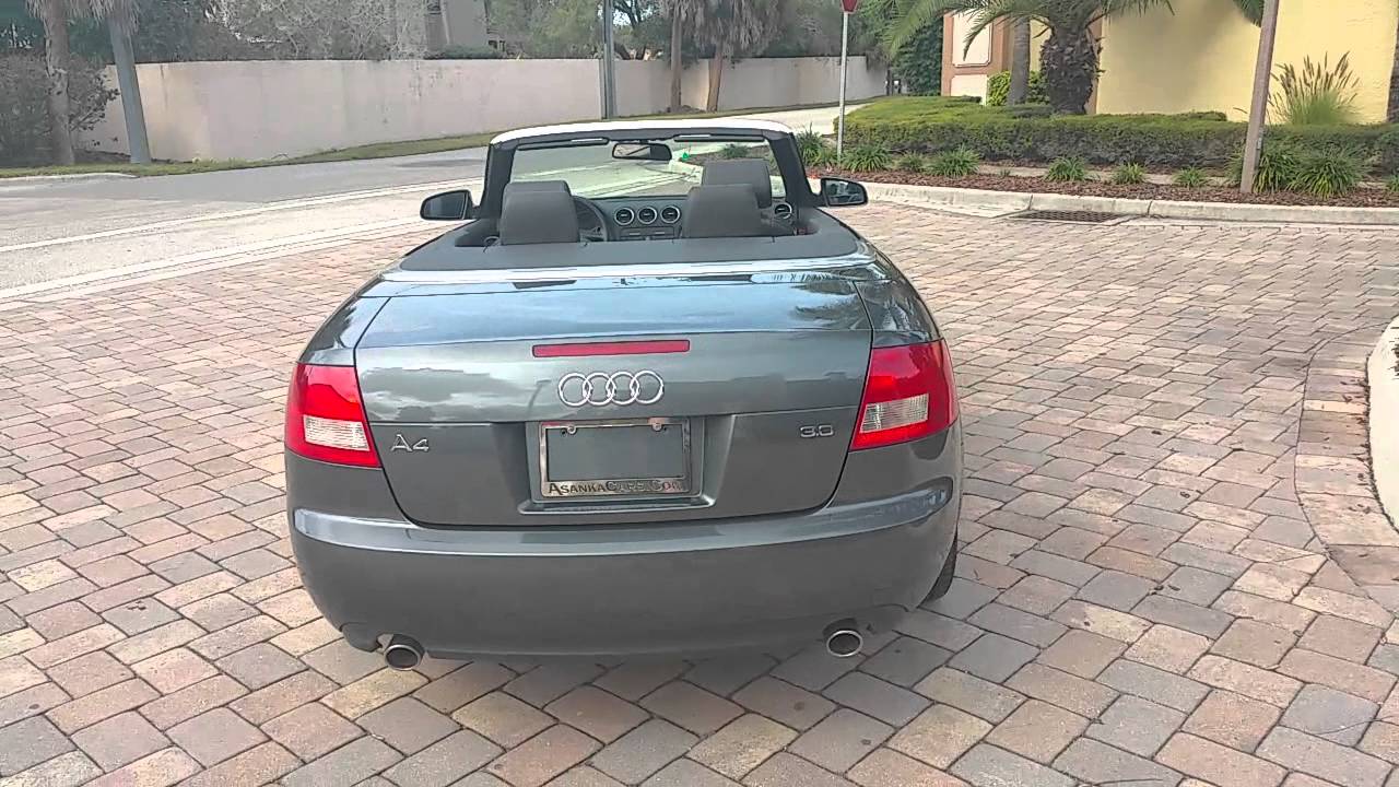 2003 Audi A4 Convertible Asankscars.com - YouTube