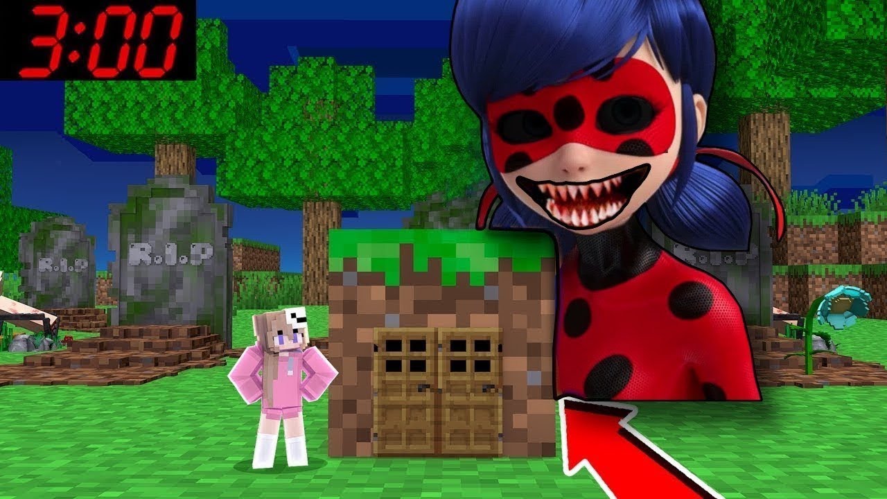 CONSTRUA para FUGIR da LADYBUG.EXE no MINECRAFT! - YouTube