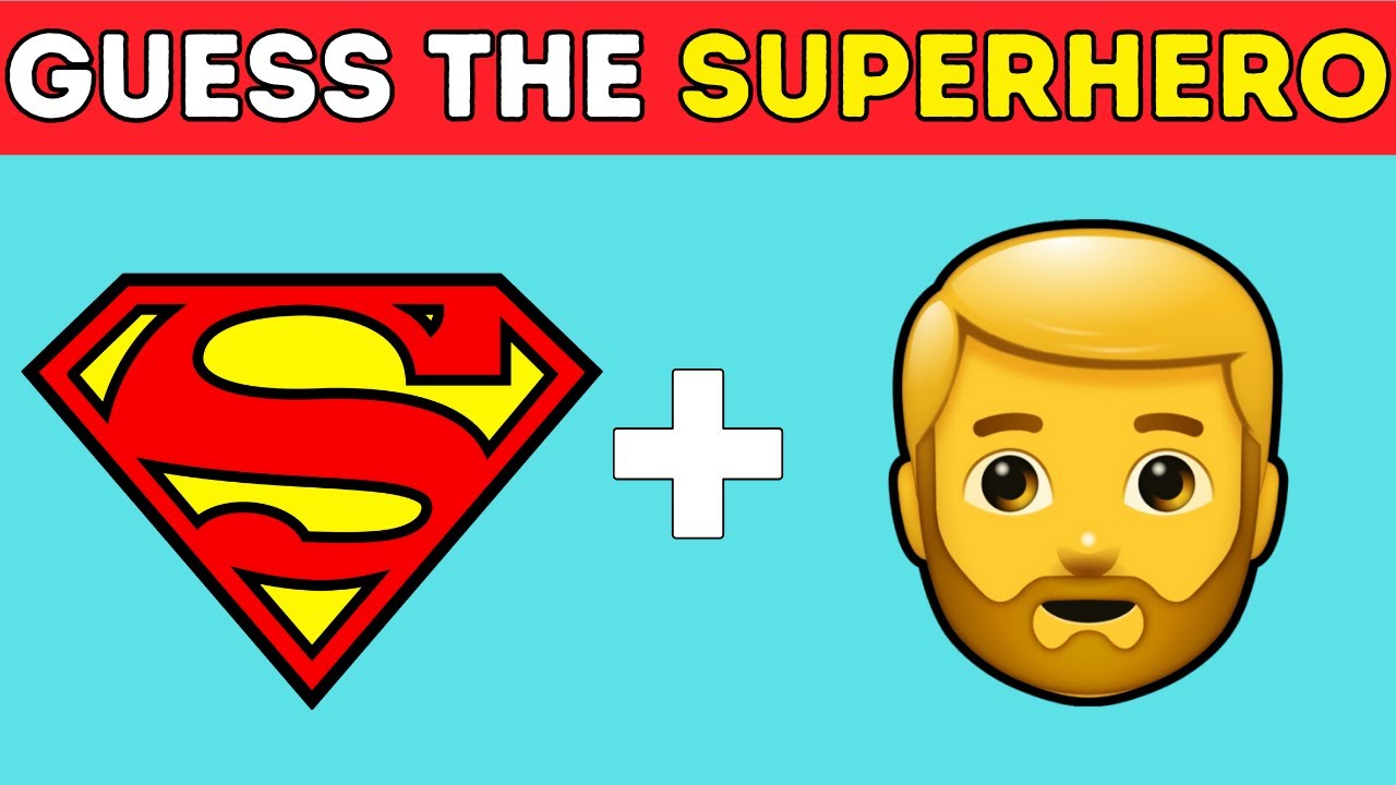 Guess the Superhero by Emoji Challenge 🦸‍♂️ | Marvel & DC Superheroes ...