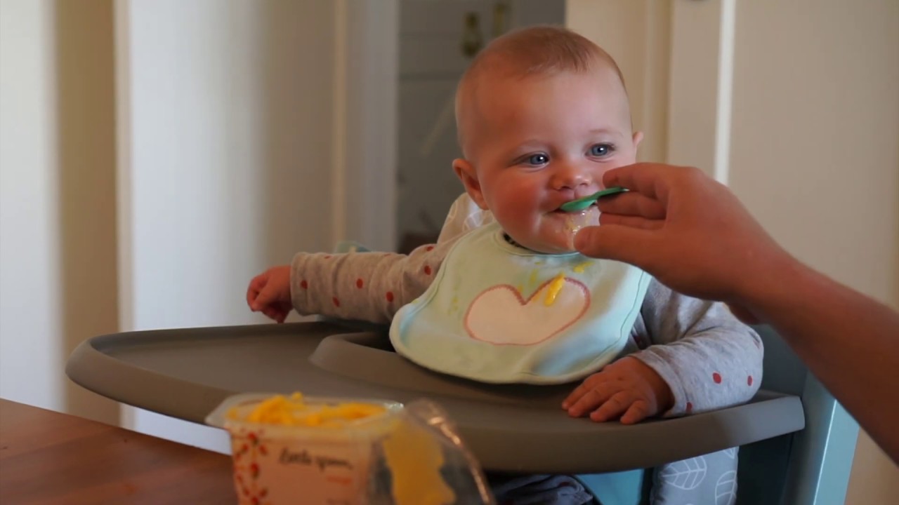 Maddie's first mango - YouTube