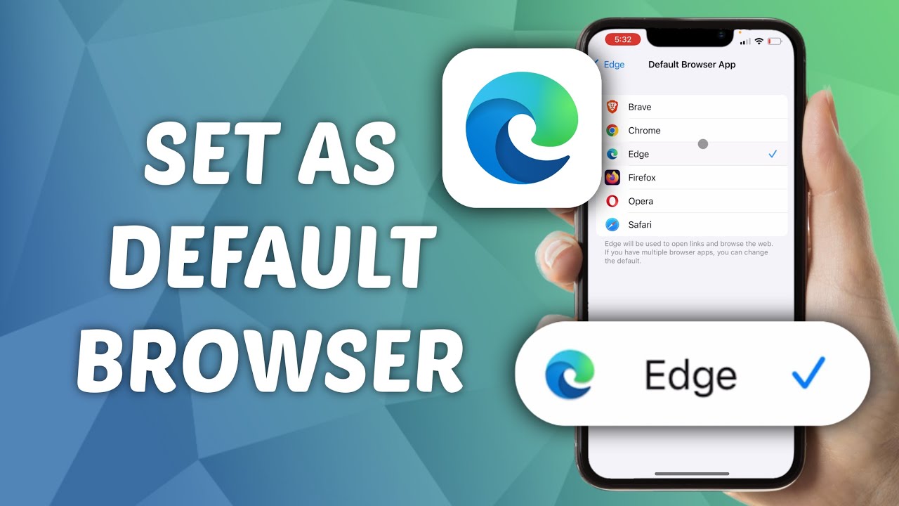 How to Set Microsoft Edge as Default Browser - YouTube