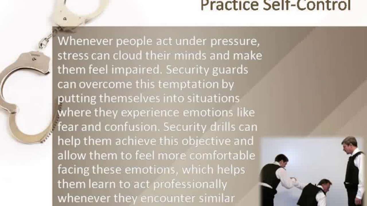 4 Tips to Help Security Guards Manage Their Stress - YouTube