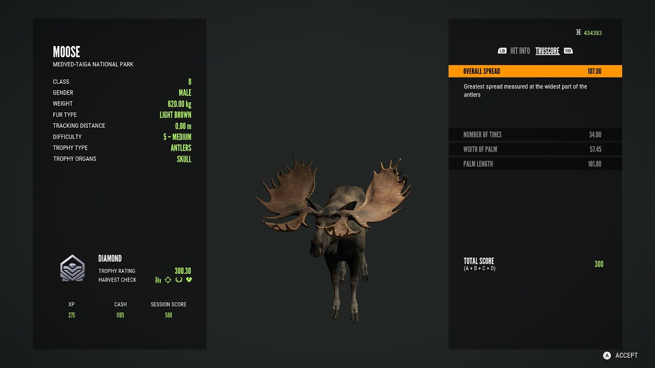 300 plus max weight moose#cotw #diamond #gaming #moose #xbox - YouTube