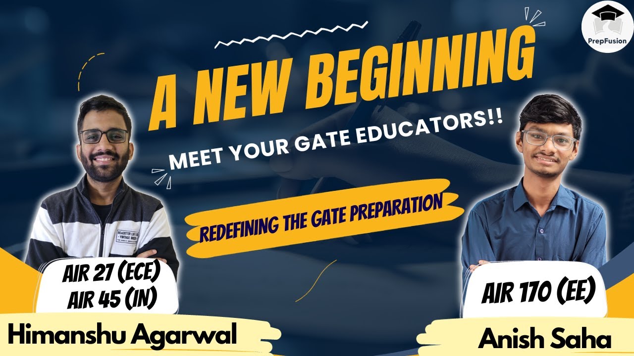 Introducing PrepFusion - GATE || Meet Your Educators || GATE 2025-26 ...