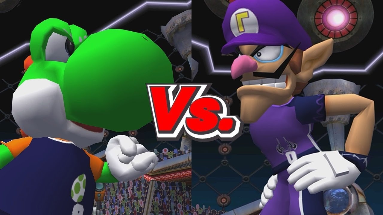 Super Mario Strikers - Yoshi/Koopa Troopa Vs. Waluigi/Toad - YouTube