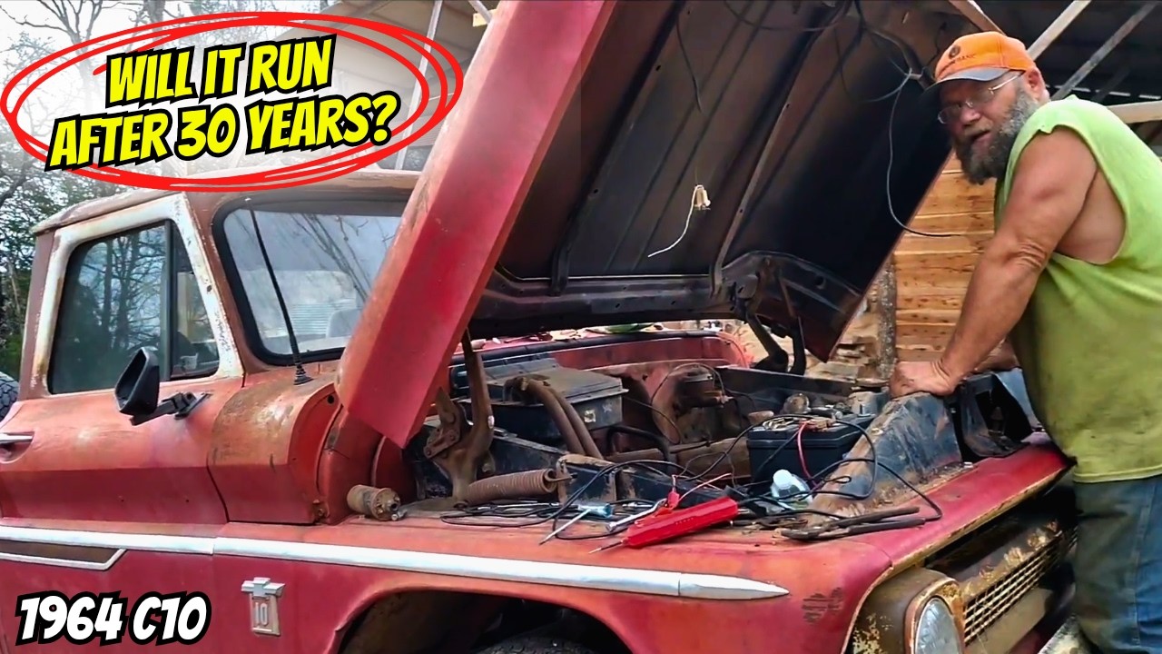 First Start in 30 Years? Bringing a 1964 C10 Back to Life - YouTube