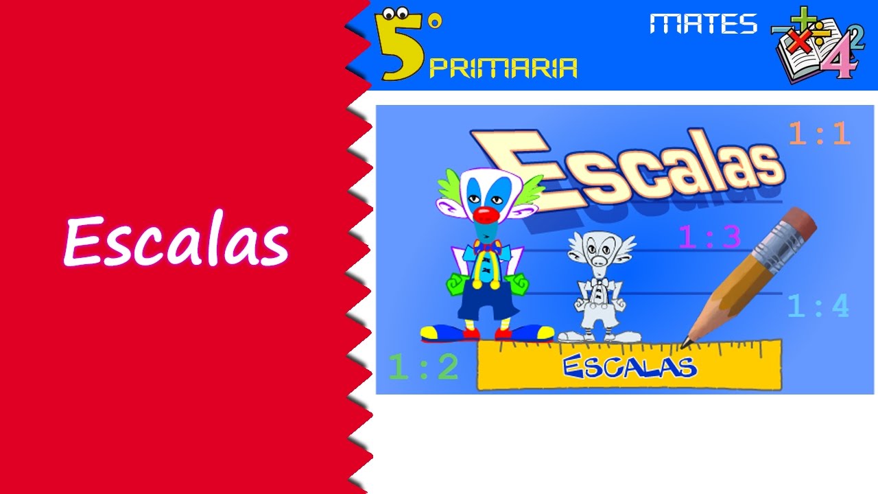 Escalas en mapas. Mate, 5º Primaria. Tema 8 - YouTube