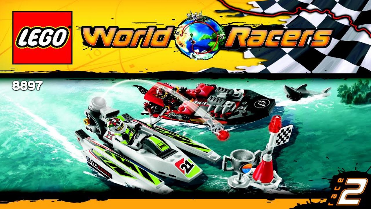 LEGO instructions - World Racers - 8897 - Jagged Jaws Reef - YouTube