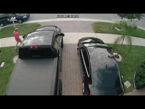 Grumpy neighbor unplugged, deflated kids' bounce house - YouTube