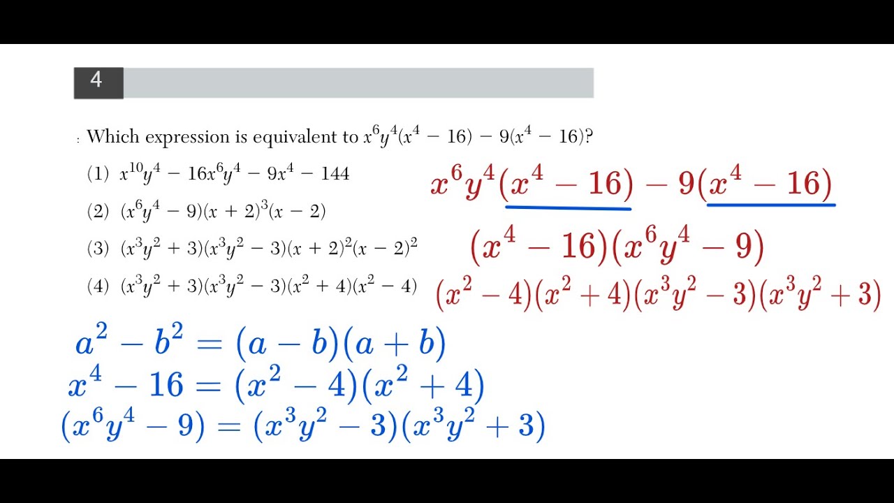 4️⃣🔆4.Digital SAT Math Tricky Question-Topic Expressions - YouTube
