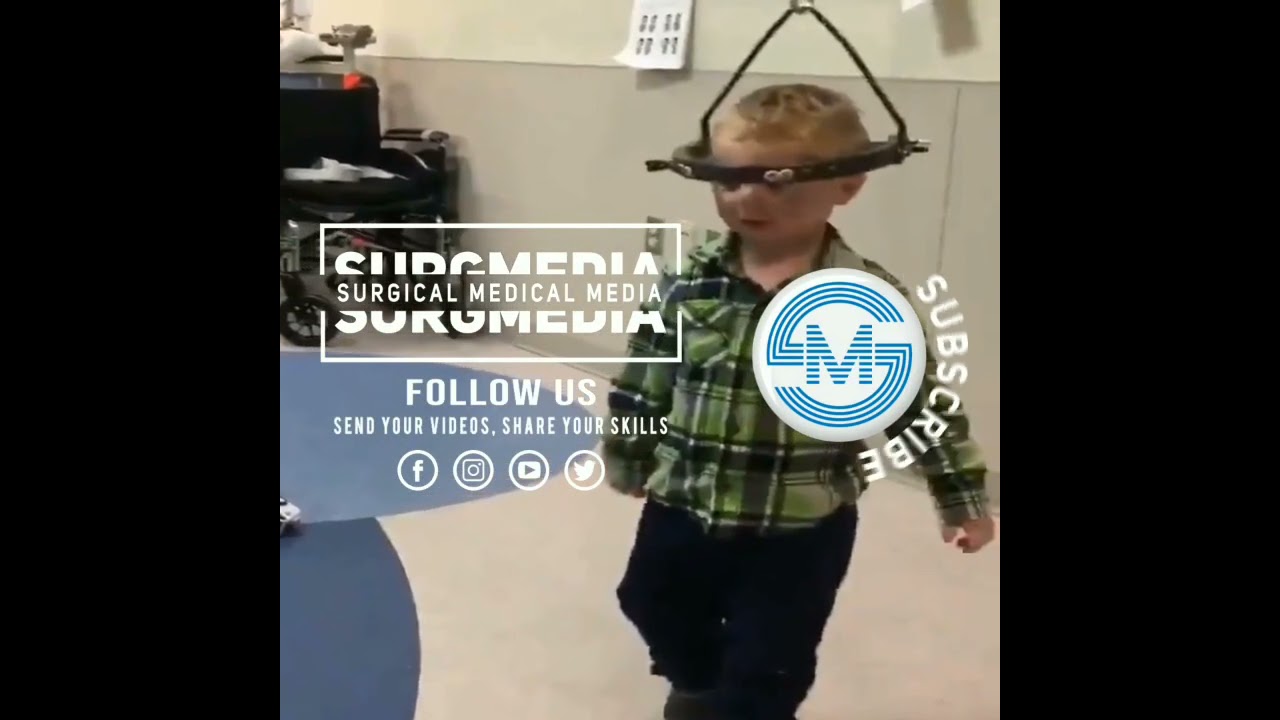 Kid Uses a medical device named Halo Gravity Traction that's used to ...