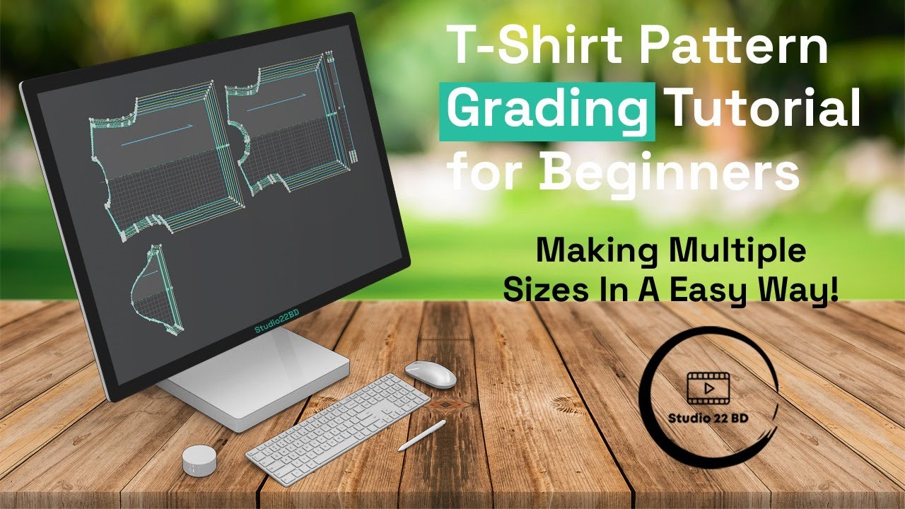 T-Shirt Pattern Grading Tutorial - YouTube