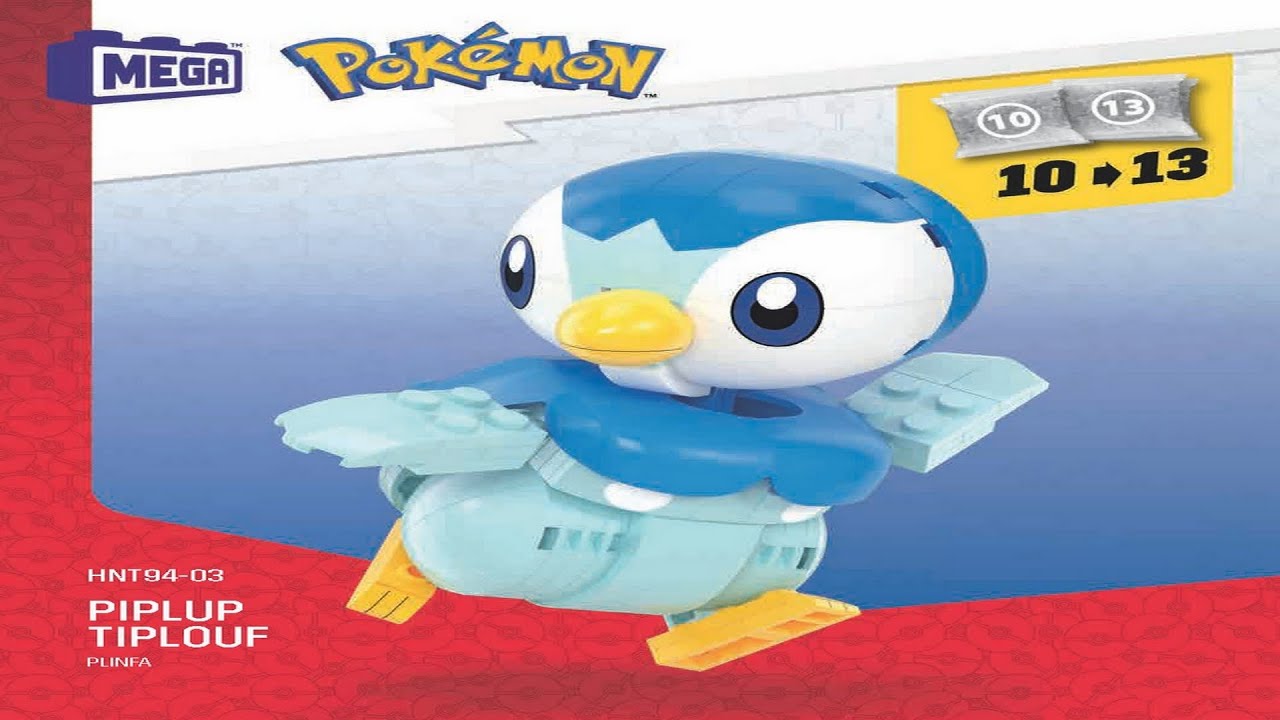 Mega Instructions | Pokemon | HNT94 | Build & Show Poké Trio | Piplup ...