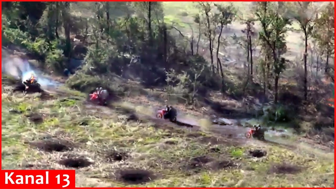 Russian fighters riding to death on motorcycles were ambushed at close ...