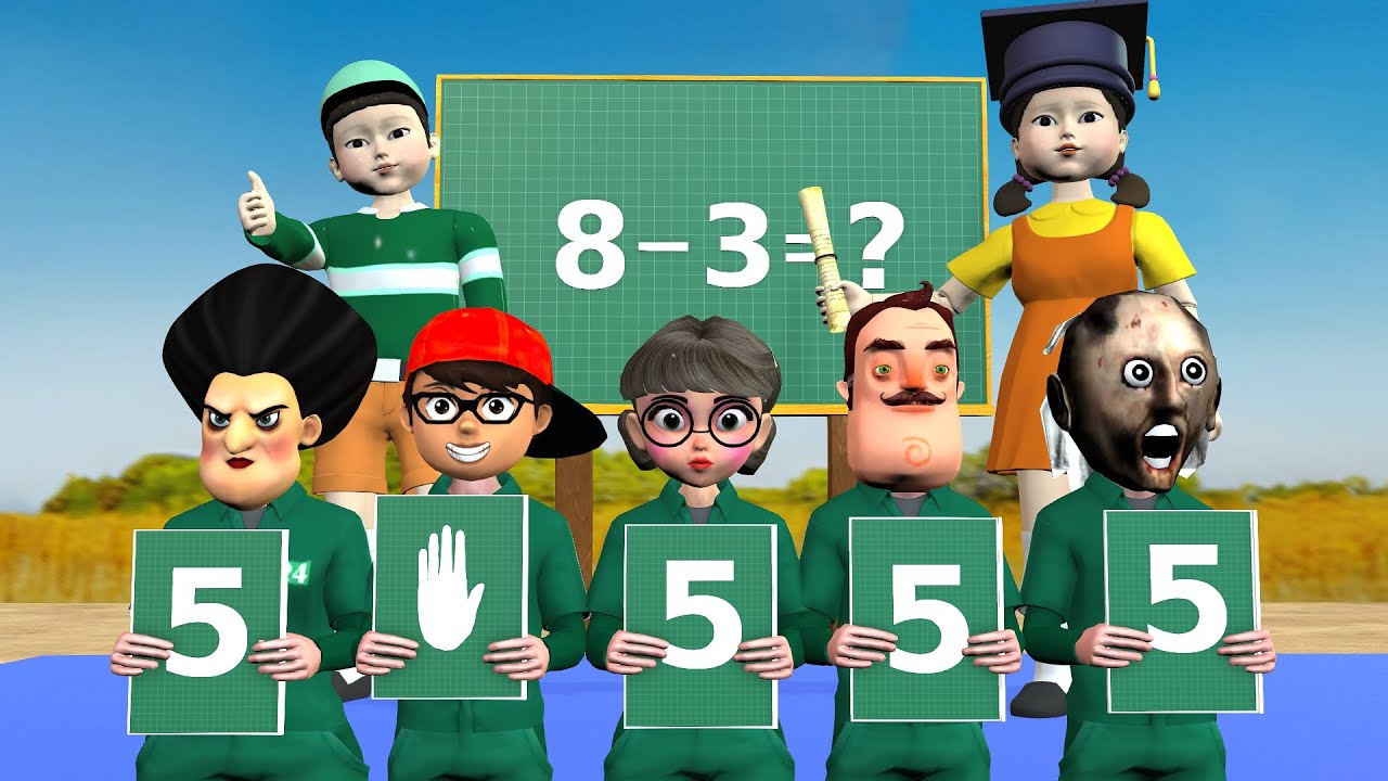 Squid Game 3 ( 오징어 게임 3): Math Challenges | Who Is Smart? | Scary ...