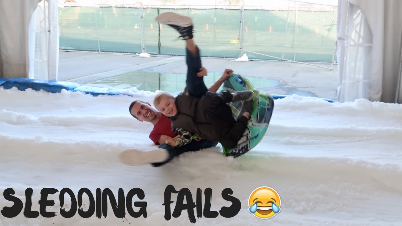 SLEDDING FAILS!! - YouTube