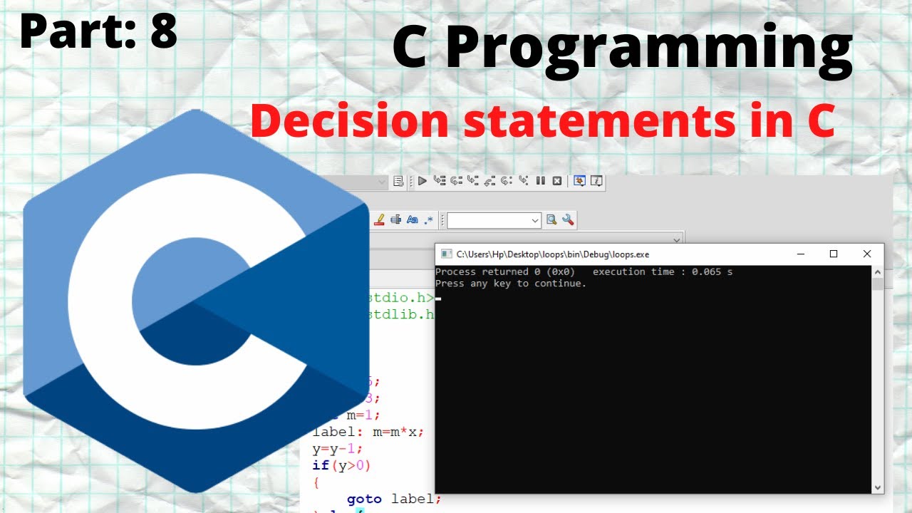 C Programming in Hindi Urdu English | Decision statements in C Programming Language | if ...