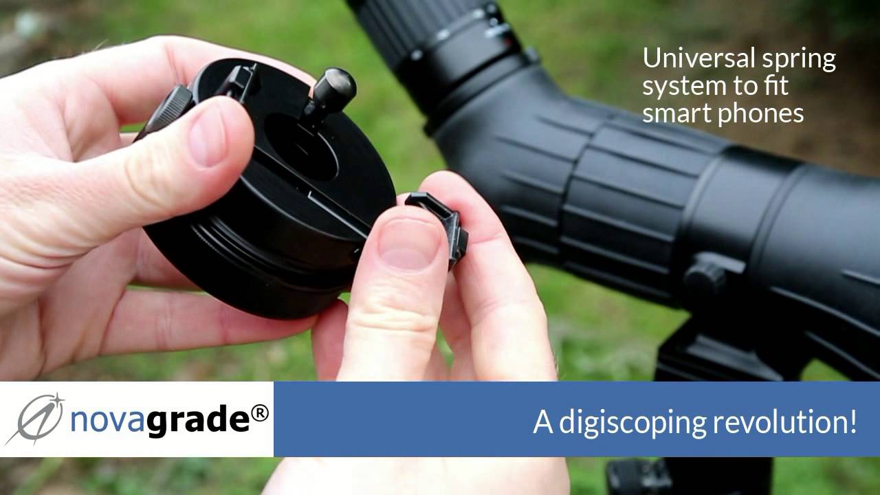 Novagrade DSLR and Smartphone Digiscoping Adapters - YouTube