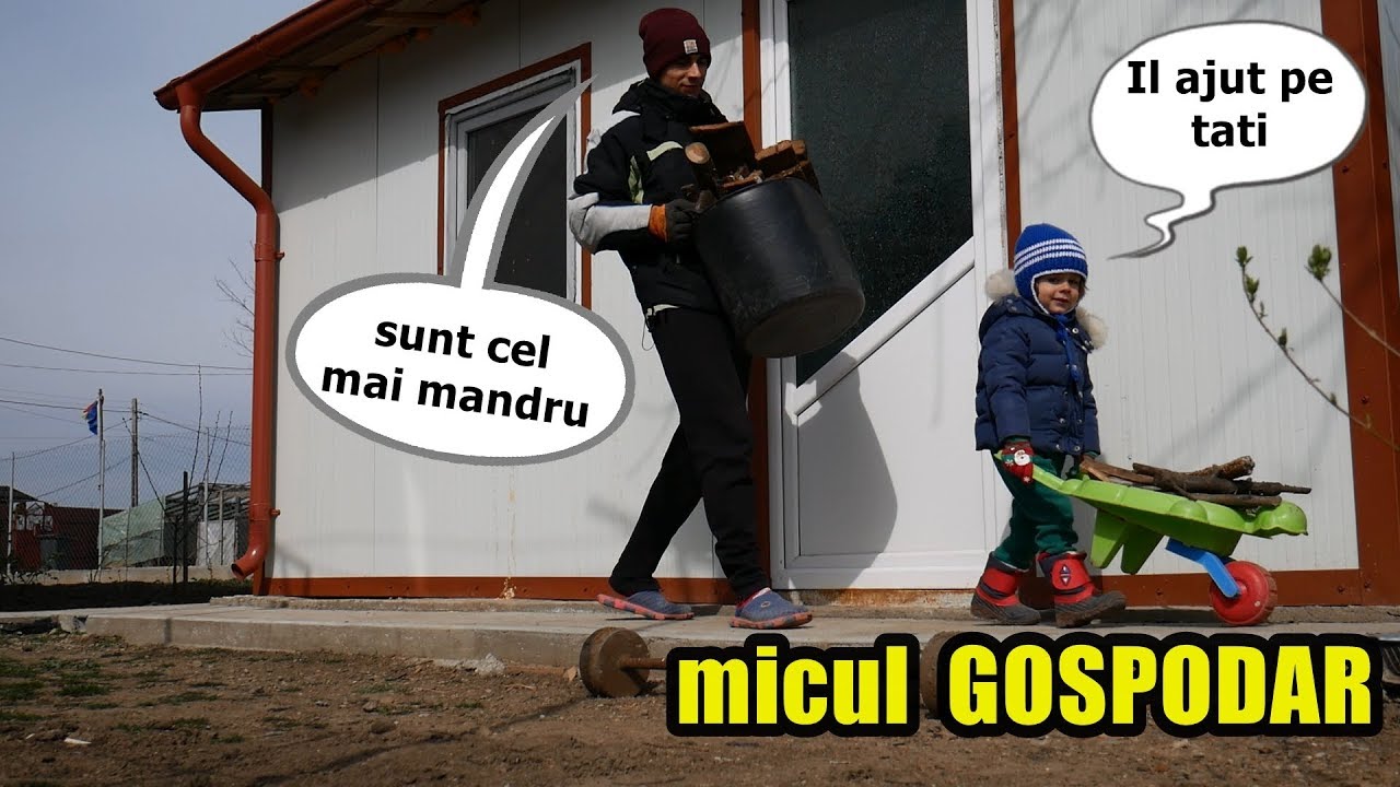 Am cel mai HARNIC COPIL !! Mă ajută la căratul lemnelor - YouTube