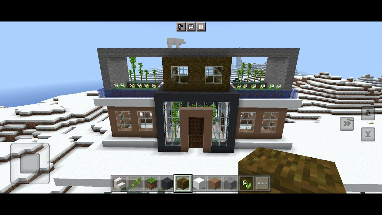 Minecraft New Modern House Noob vs pro tutorial Making - YouTube