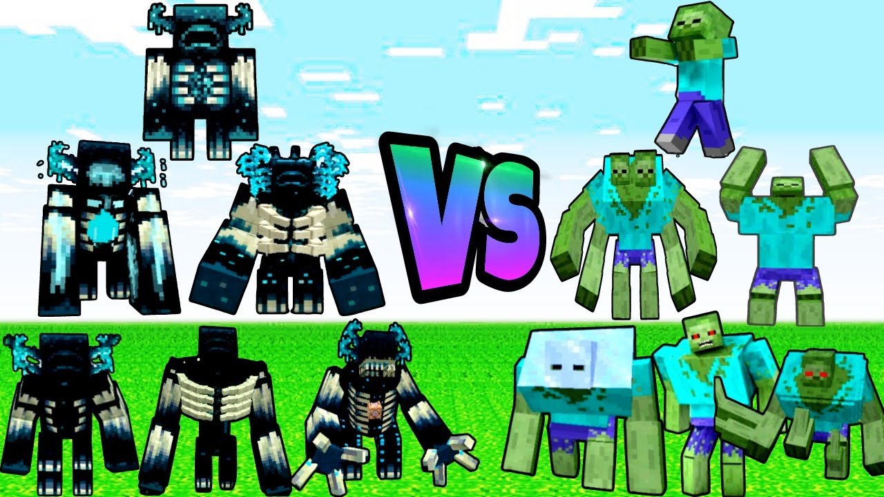 ALL WARDEN vs ALL ZOMBIES minecraft.......... - YouTube