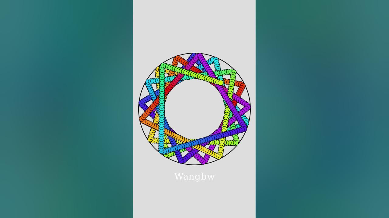 Make Perfect Circle #maths #original #generative - YouTube