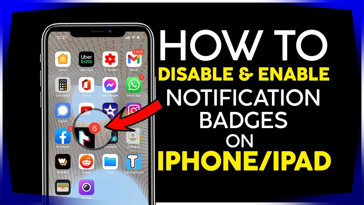 How to Enable and Disable Notification Badges on your iPhones Ipads ...