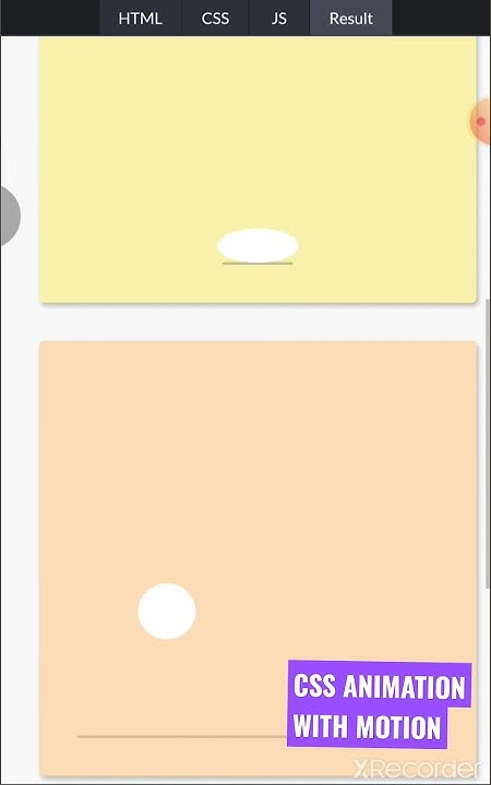 How to make CSS Animation with Motion using HTML5 #shorts #youtubeshortsfeature # ...