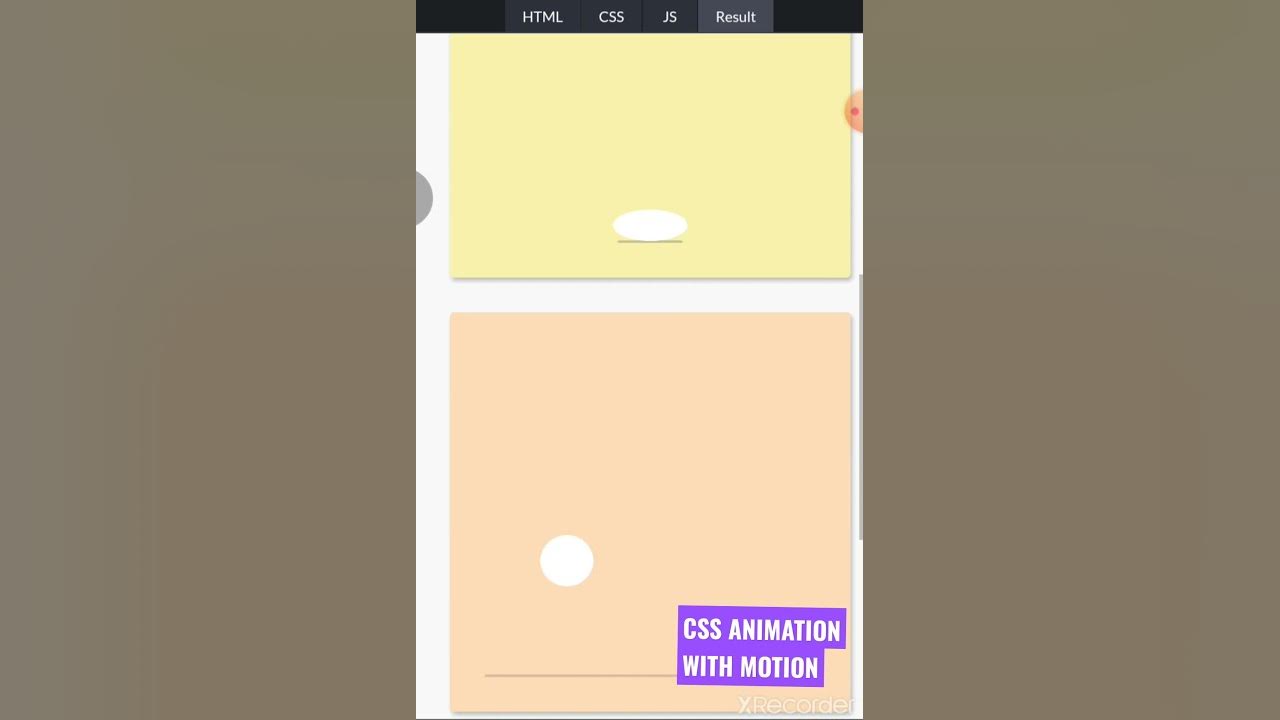 How to make CSS Animation with Motion using HTML5 #shorts #youtubeshortsfeature # ...