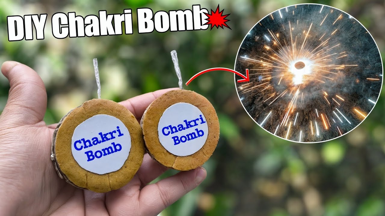 100% Working Homemade चकरी बॉम | how to make chakri bom at home | how ...